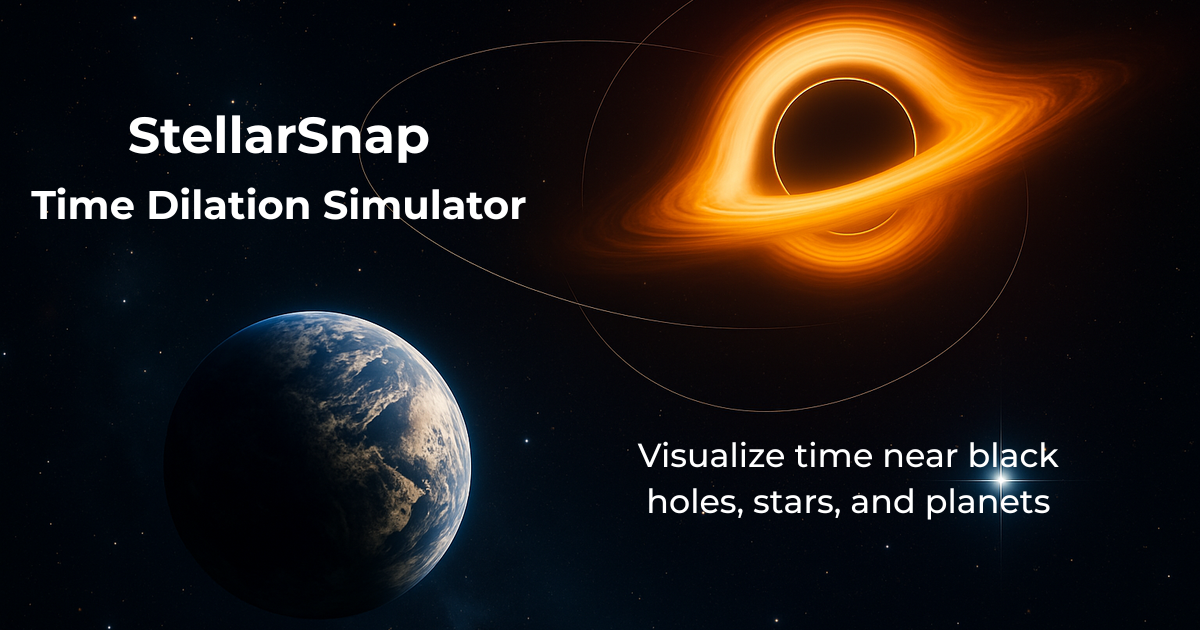 Time Dilation Simulator – Explore Relativity Near Stars & Black Holes